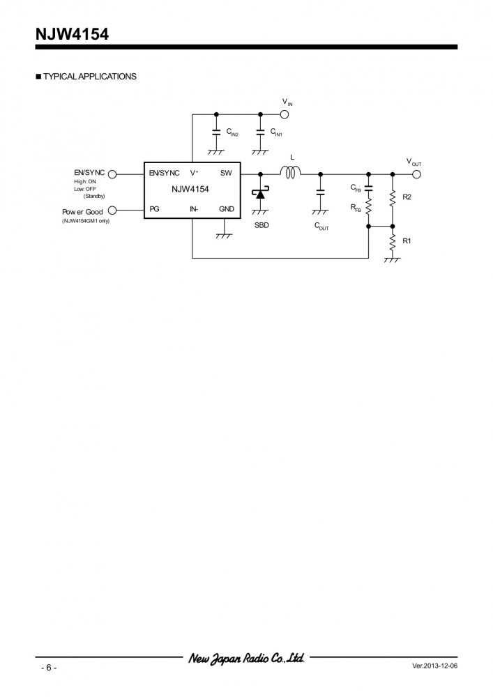 NJW4154 datasheet page 6