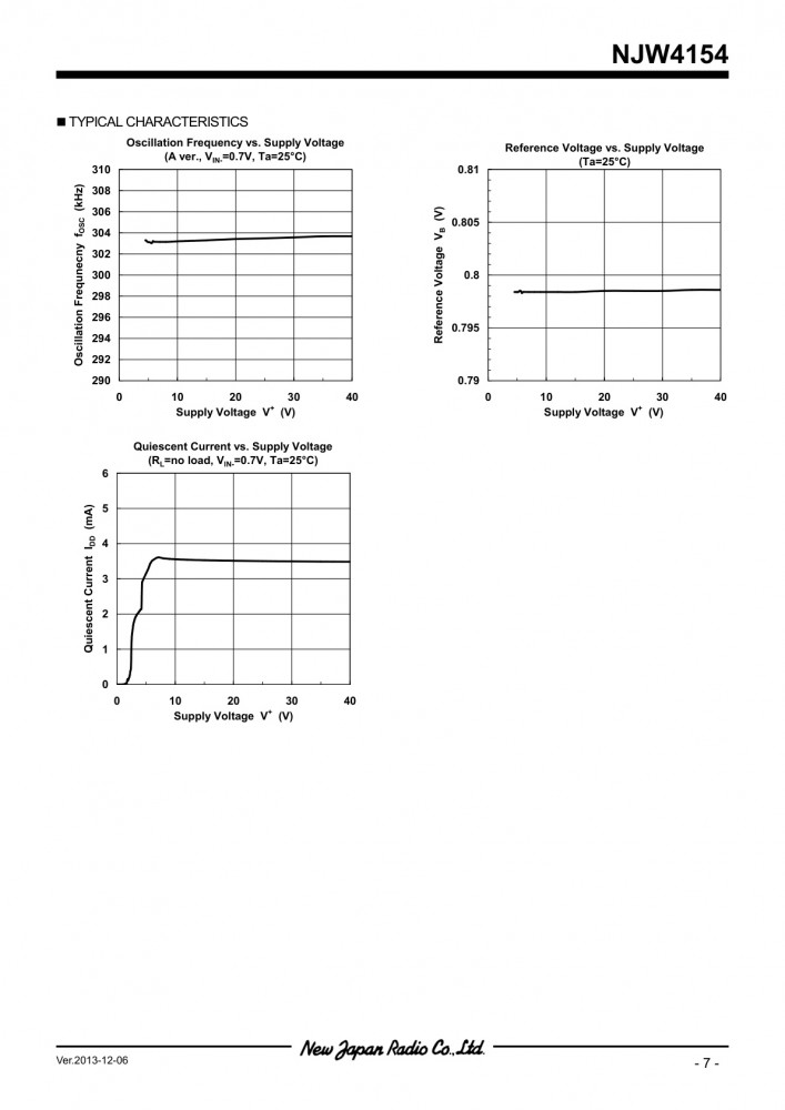 NJW4154 datasheet page 7