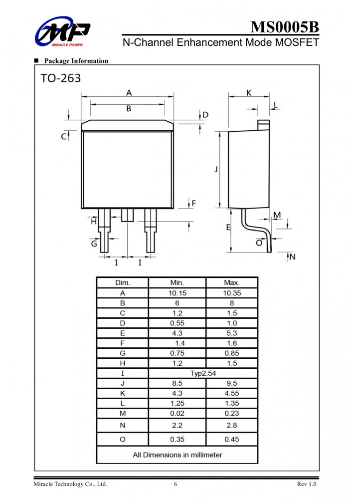 MS0005B datasheet page 6