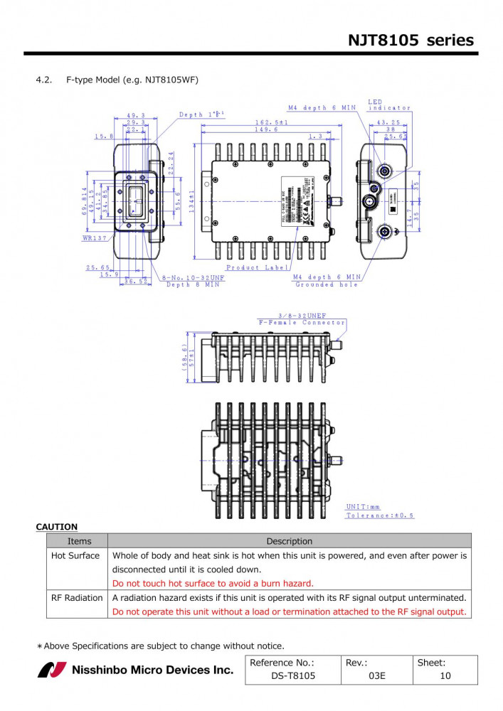 NJT8105 series datasheet page 10