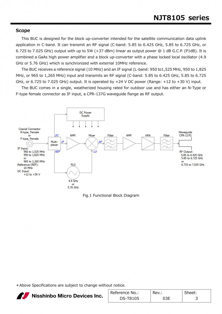NJT8105 series datasheet page 3