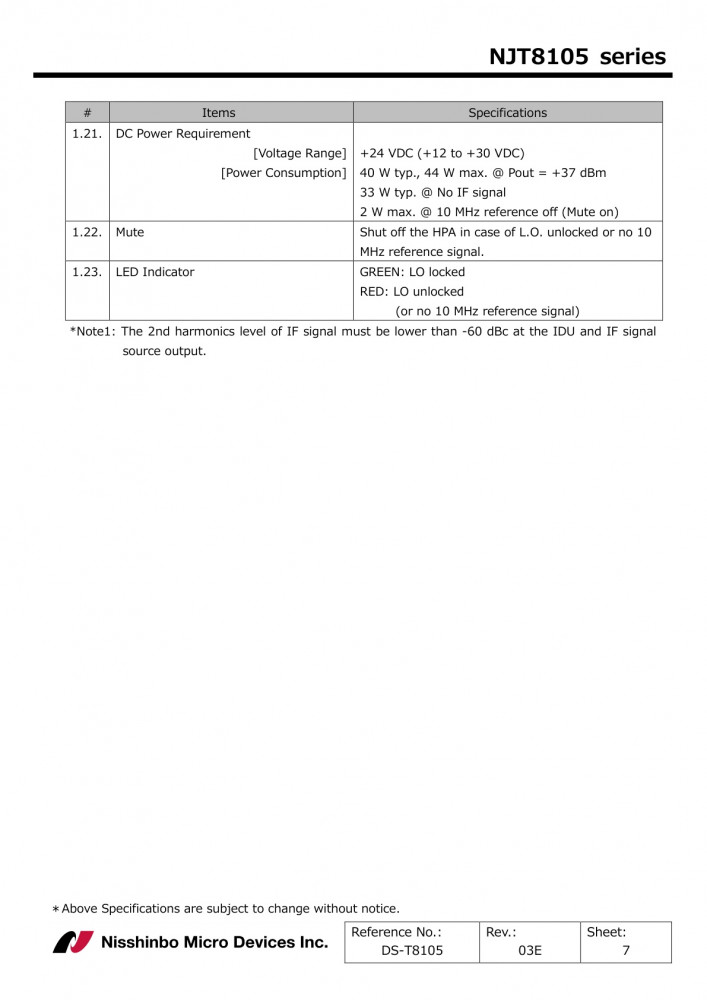 NJT8105 series datasheet page 7