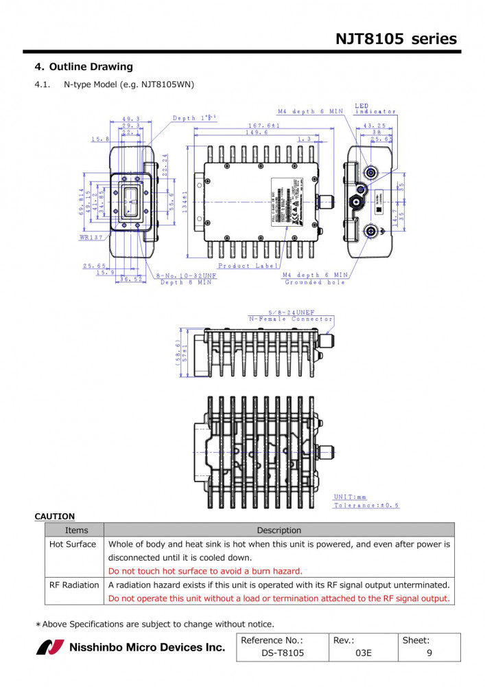NJT8105 series datasheet page 9
