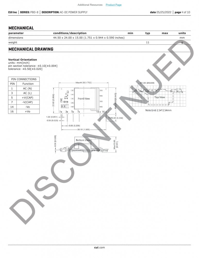 PBO-8-5-B datasheet page 4