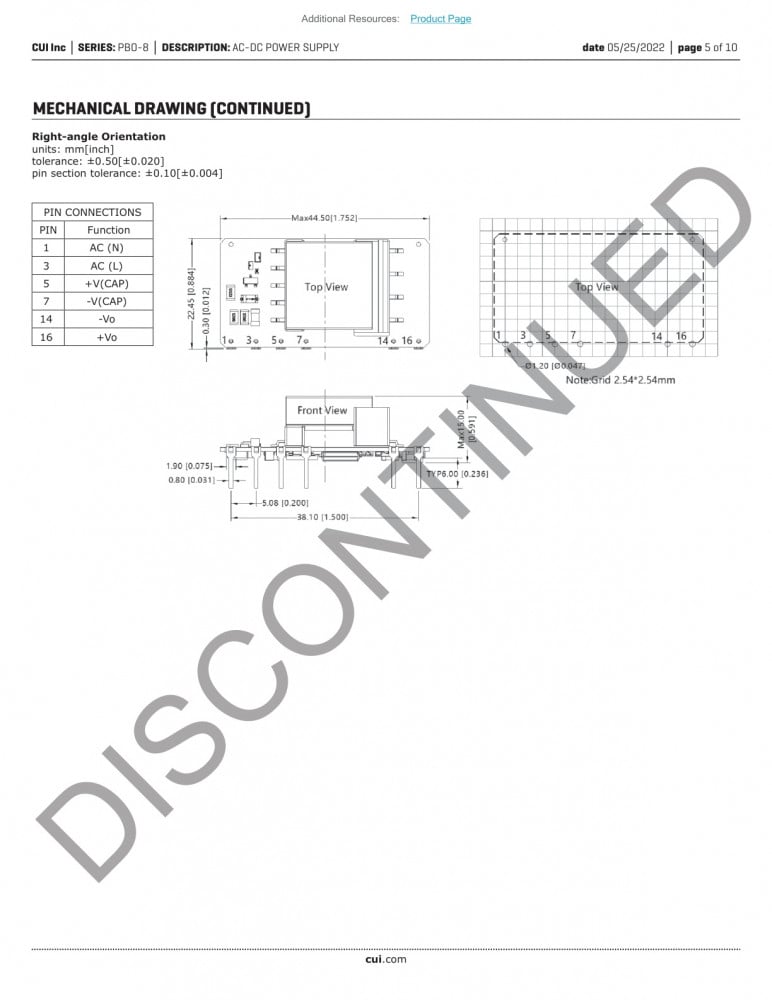 PBO-8-5-B datasheet page 5
