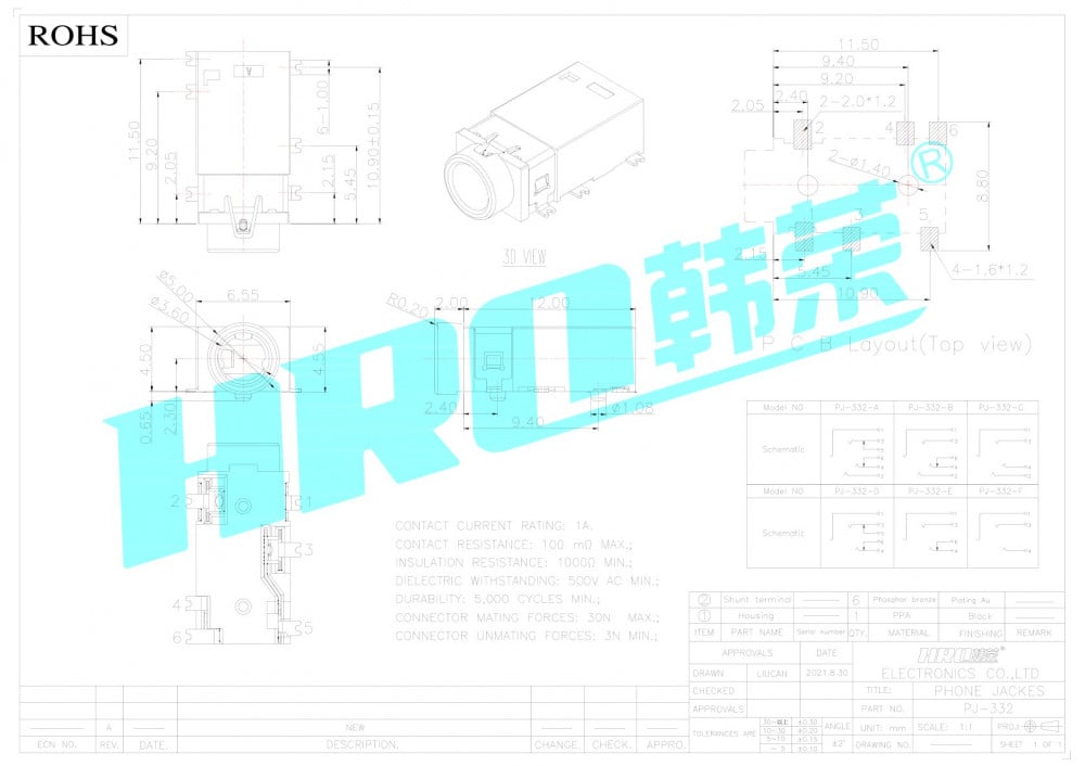 PJ-332-6A approval document page 2