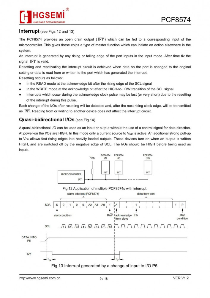 PCF8574AP datasheet page 9