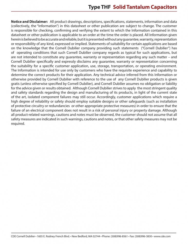 THF series datasheet page 3