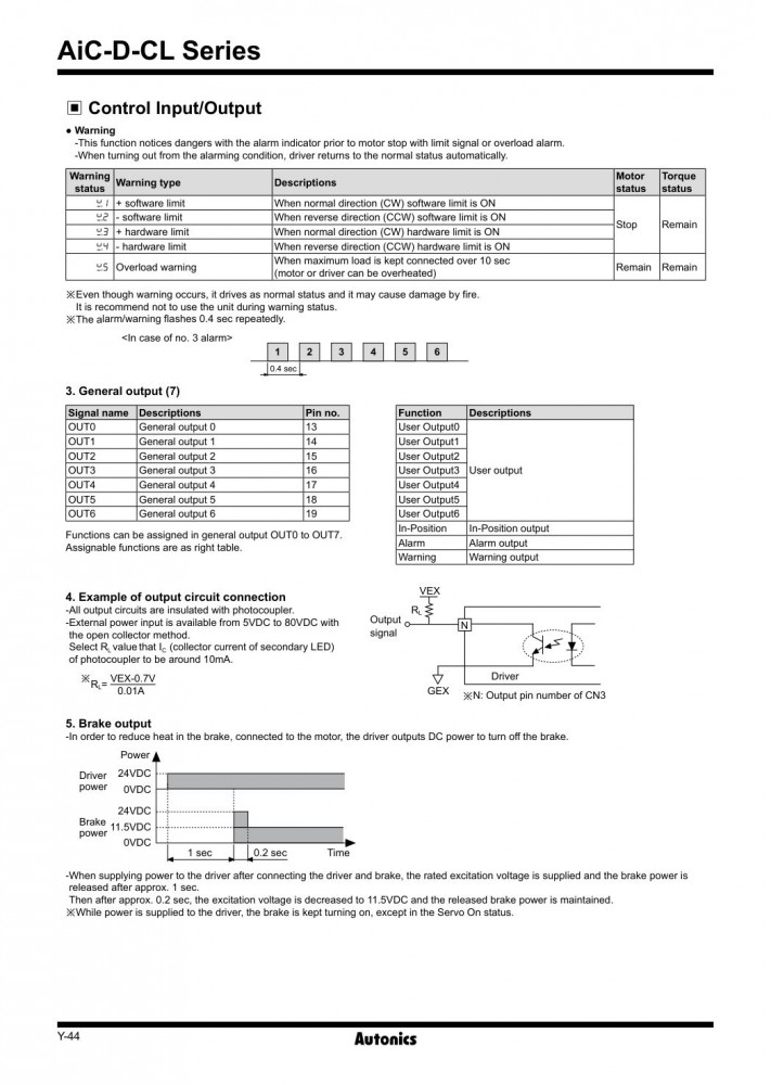 AiC-CL Series technical document page 8