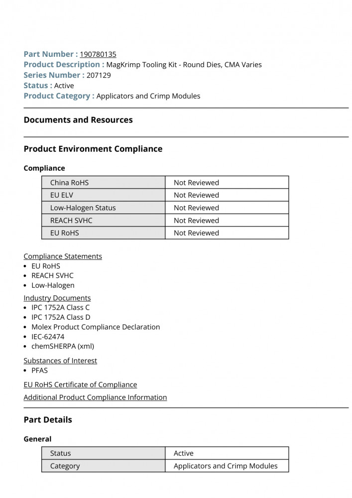 Product document image, page 1