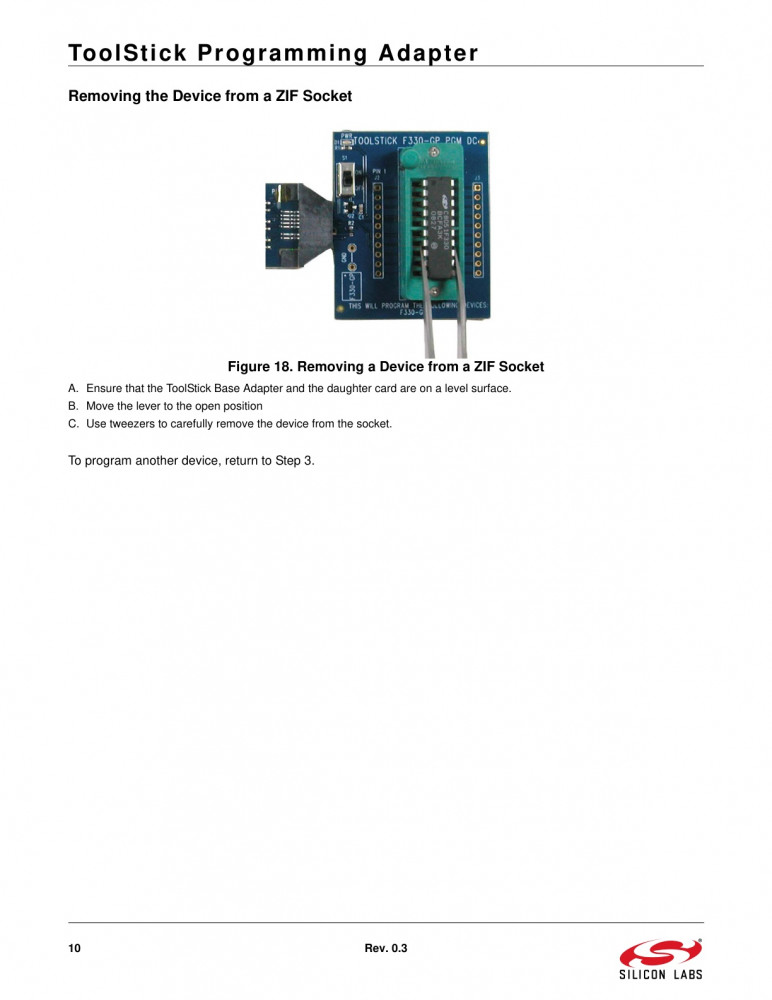 TOOLSTICK800SPP user guide page 10