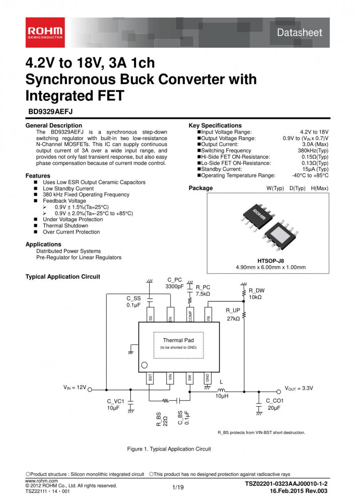 BD9329AEFJ-E2 document page 1