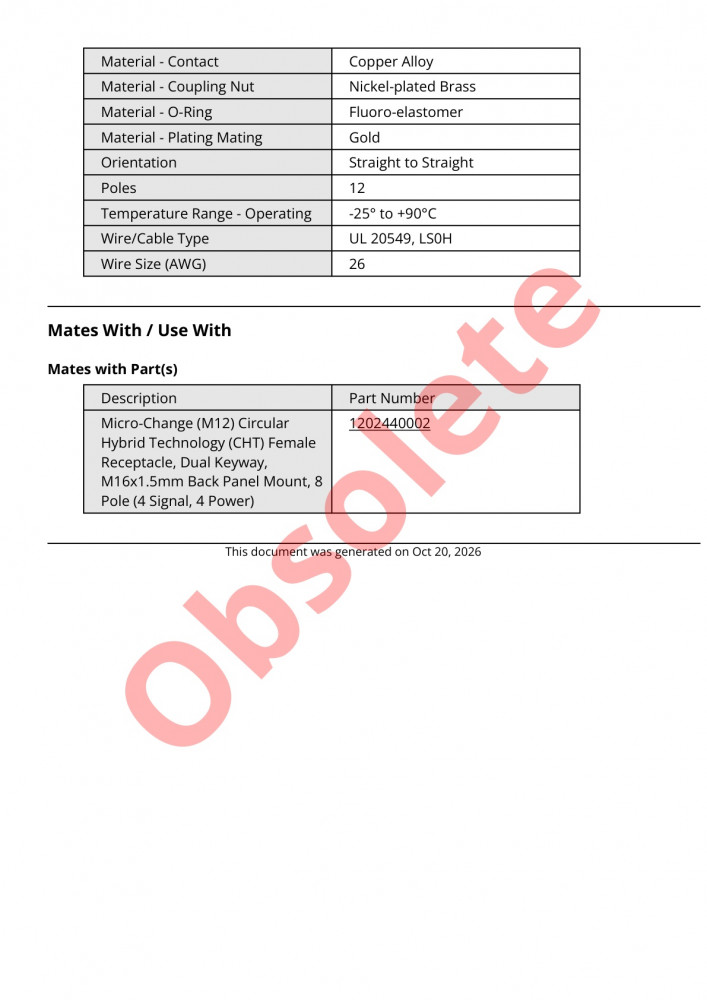MOLEX 1200805088 technical drawing, page 3