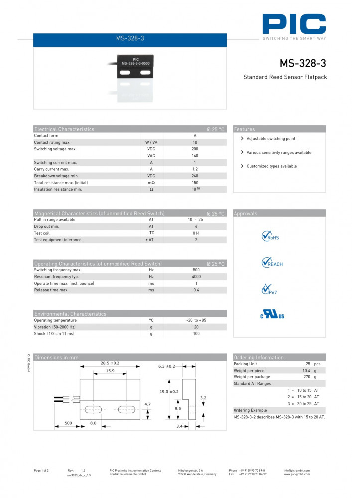 MS-328-3 technical document page 1