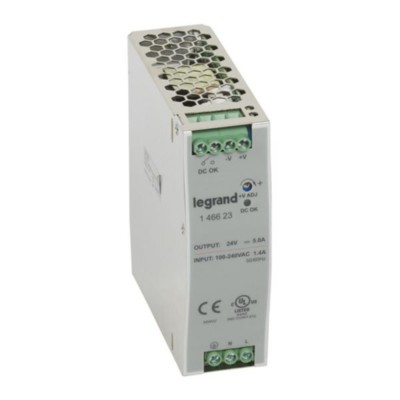 Stabilised mono switching power supply - 75-960 W - output 24 V= - 120 W for sale