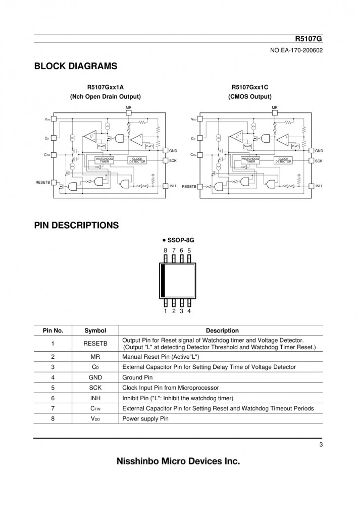 R5107 datasheet preview, page 3