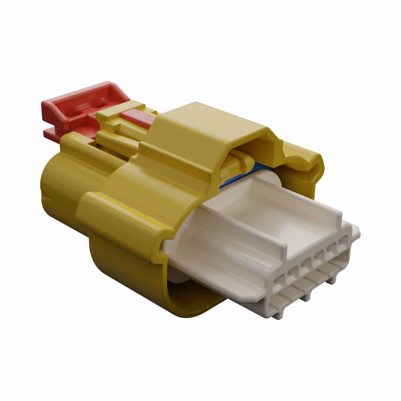 Squba Sealed Receptacle Assembly with CPA, 1.80mm Pitch, Single Row, 8 Circuits, Green