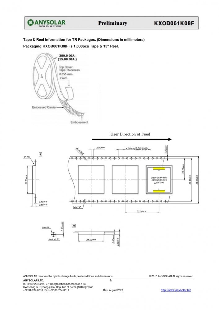 KXOB061K08F-TR datasheet page 4