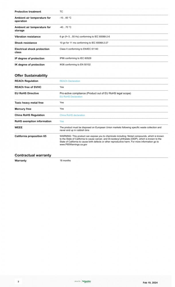 XY2AU1 technical document page 2