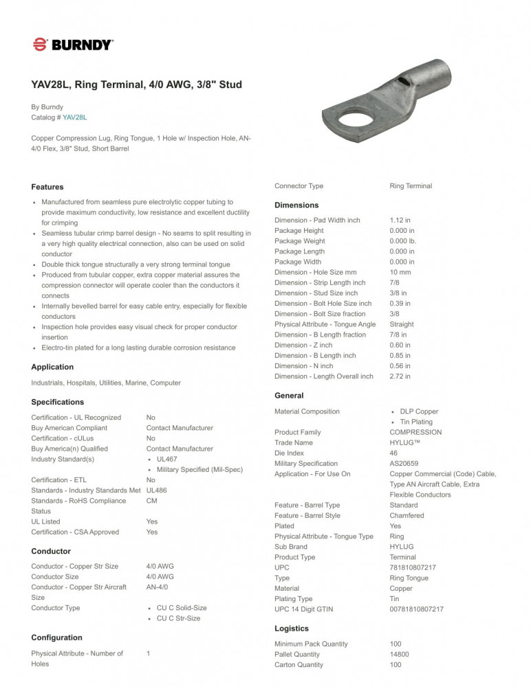 YAV28L technical document image, page 1