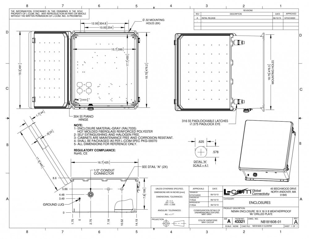 L-com NB181608-01 technical document preview