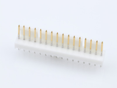 KK 254 Solid Header, Vertical, with Friction Lock, 16 Circuits, 0.51µm Gold (Au) Plating, 3.56mm Tail Length, Bag for sale