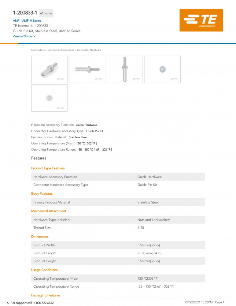 1-200833-1 technical document page 1