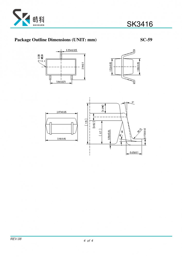 SK3416 datasheet page 4