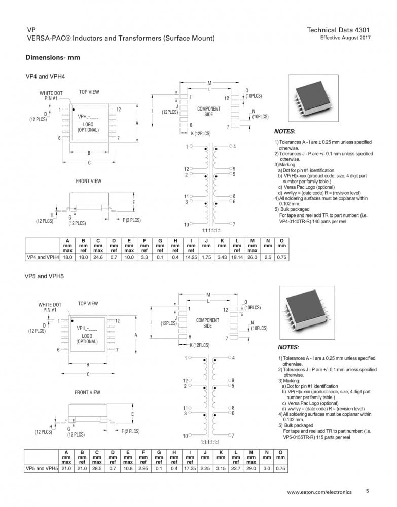 EATON VERSA-PAC datasheet page 5