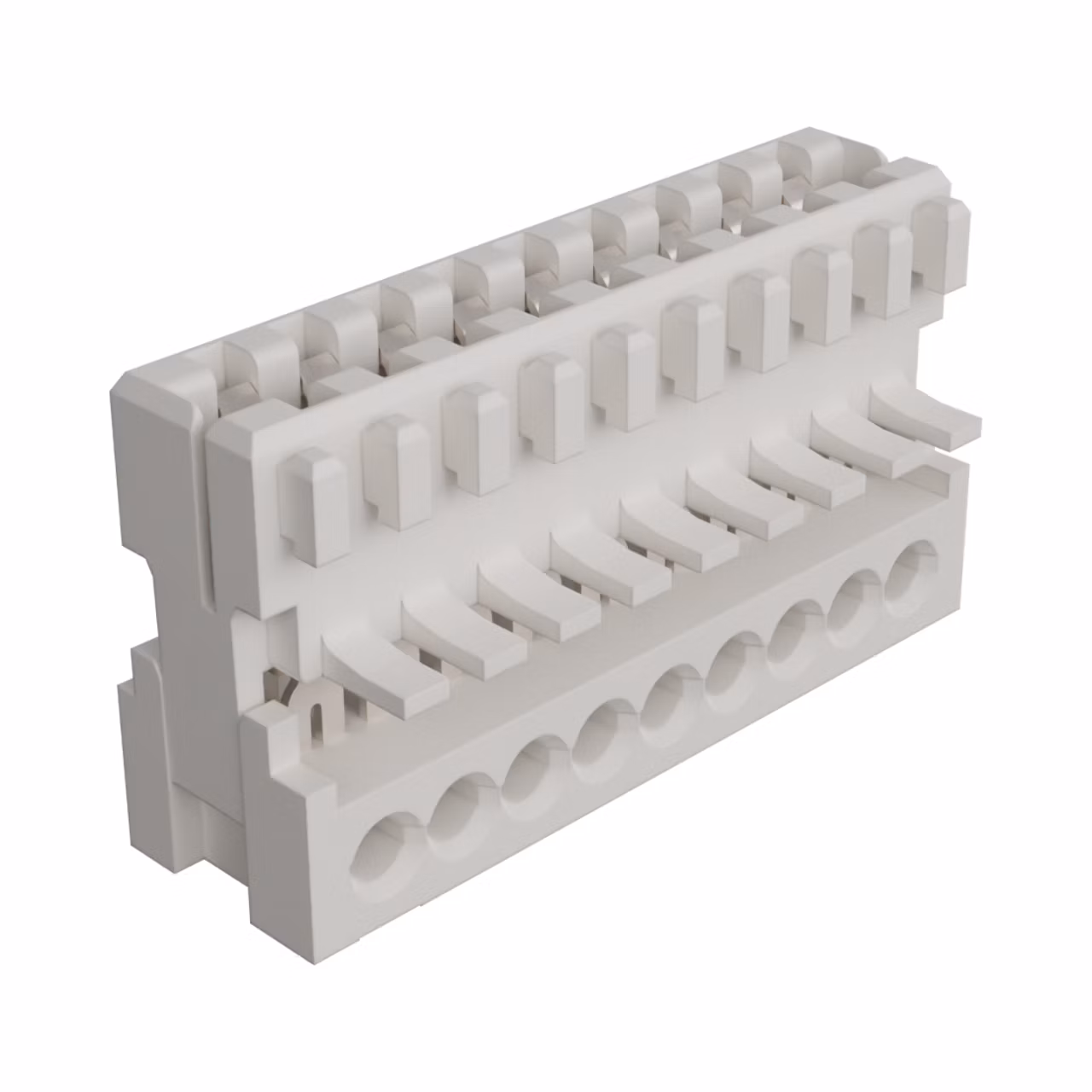 Appli-Mate RAST 2.5 IDT Housing, 2.50mm Pitch, Female, 8 Circuits, Beaded Terminal, All Position Keys, Slotted Endwalls