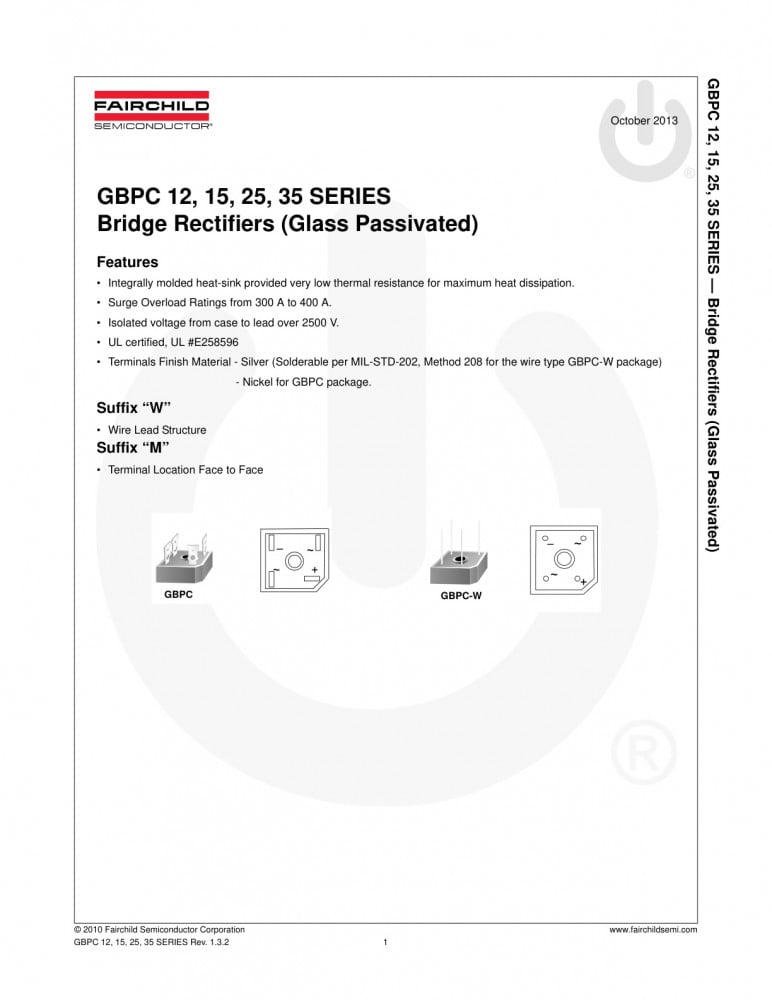 GBPC3510 datasheet page 2