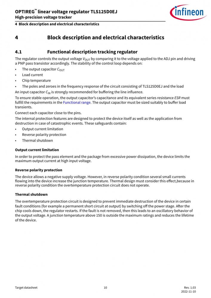 TLS125D0EJ datasheet page 10