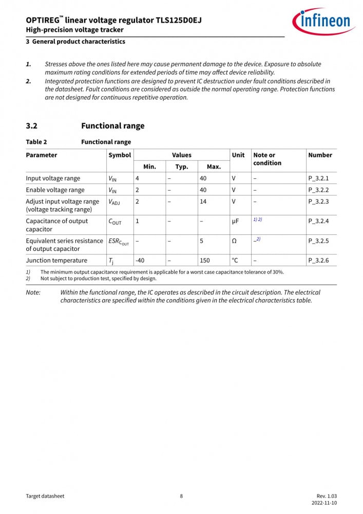 TLS125D0EJ datasheet page 8
