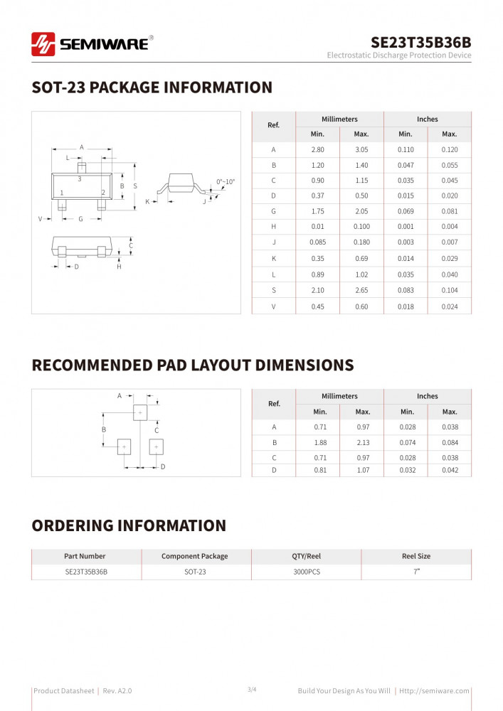 SE23T35B36B datasheet page 3