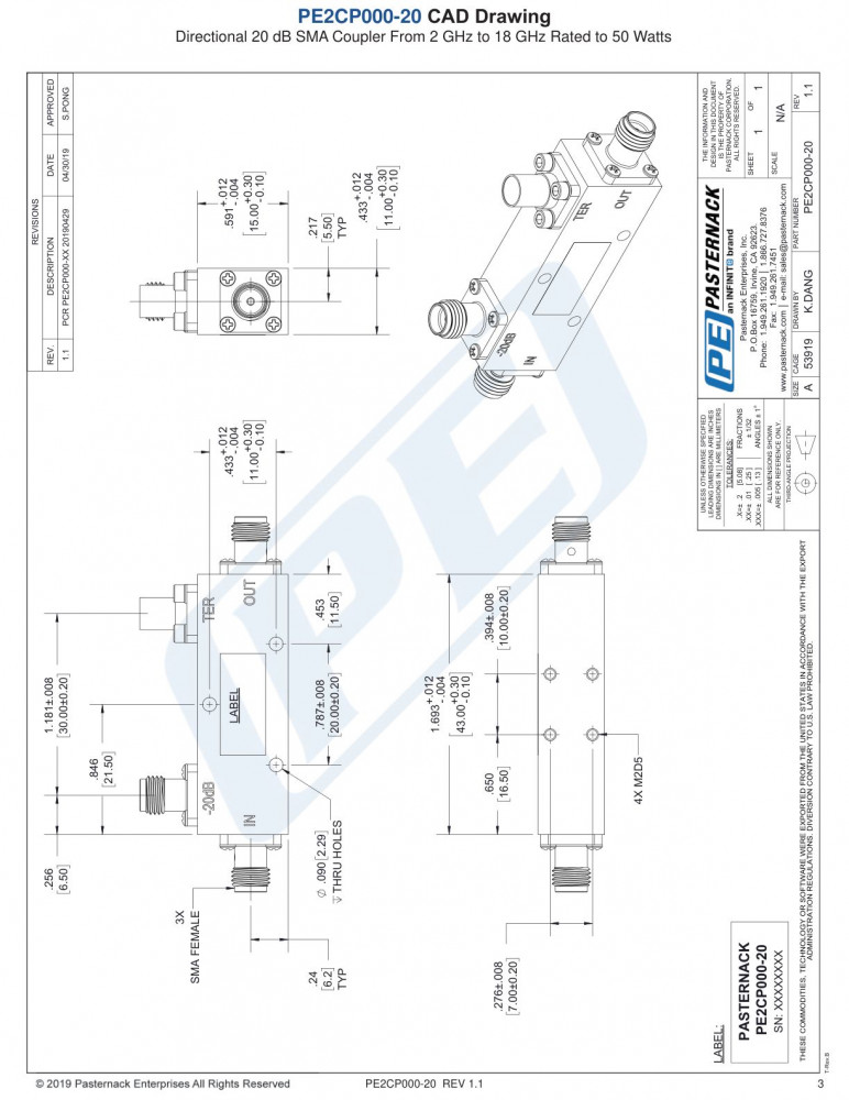 PE2CP000-20 technical document page 3
