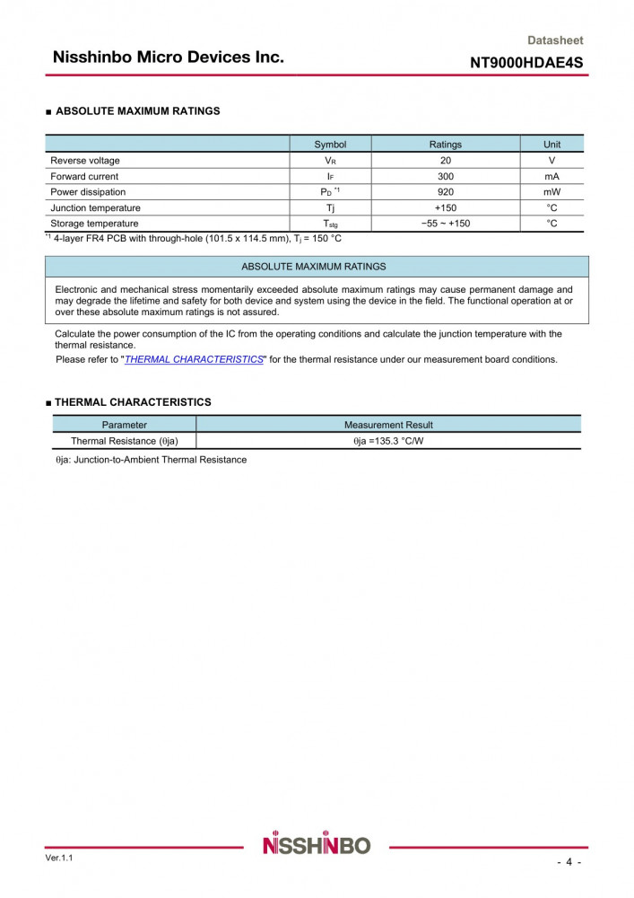 NT9000HDAE4S datasheet page 4