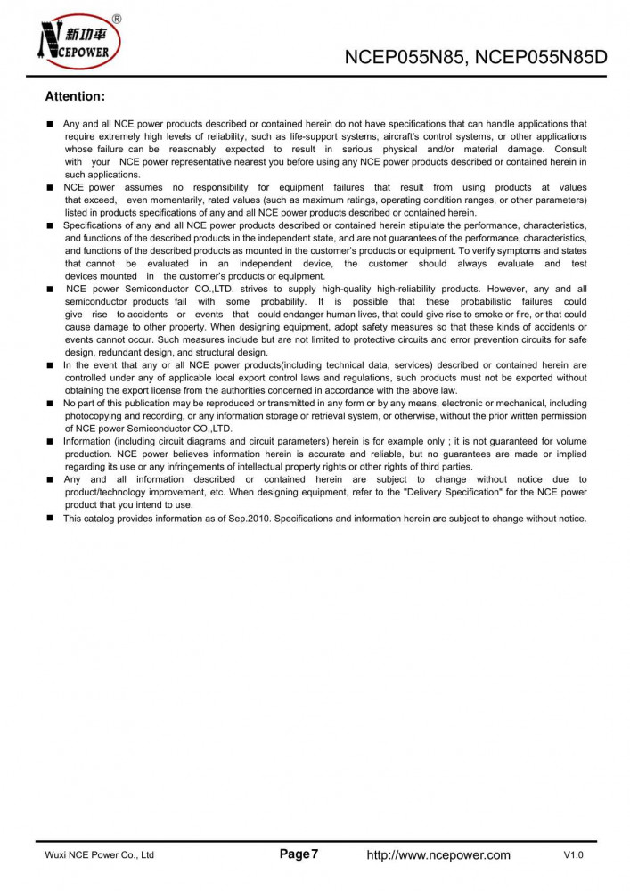 NCEP055N85 datasheet page 7
