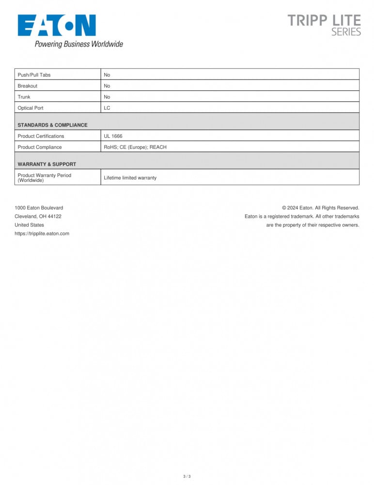 EATON N820X-06M technical document page 3