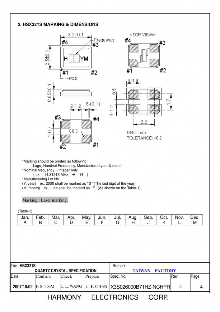 HELE HSX321S specification page 4