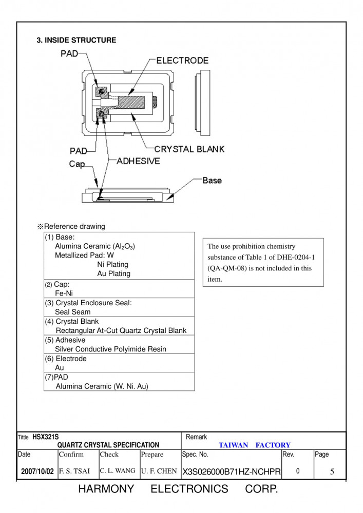 HELE HSX321S specification page 5