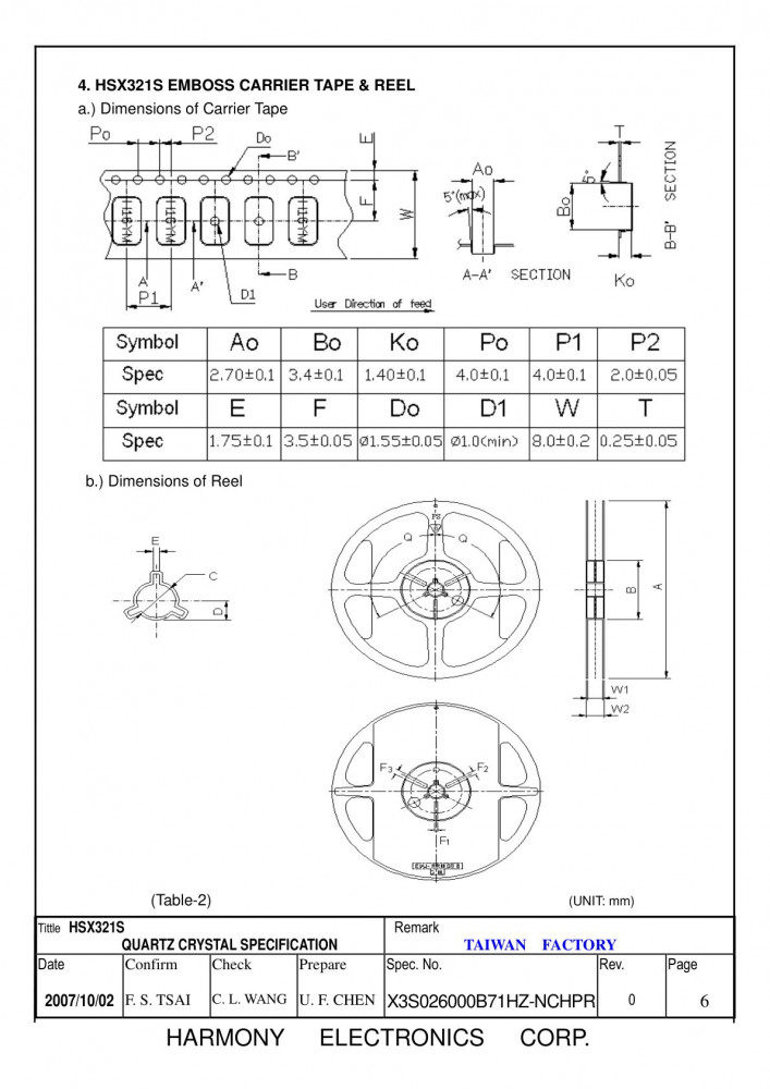 HELE HSX321S specification page 6