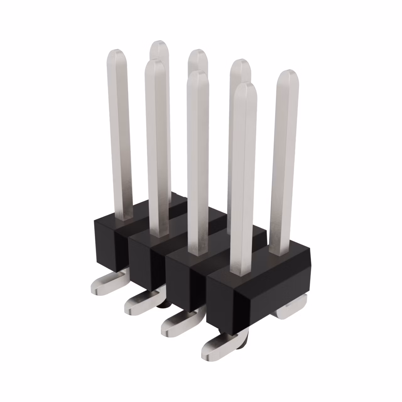 C-Grid Breakaway PCB Header, 2.54mm Pitch, Surface Mount, Dual Row, Vertical, 8 Circuits, Tin (Sn) Plating, 1.40mm Locator Pegs, 8.13mm Mating Pin Length, Tube for sale