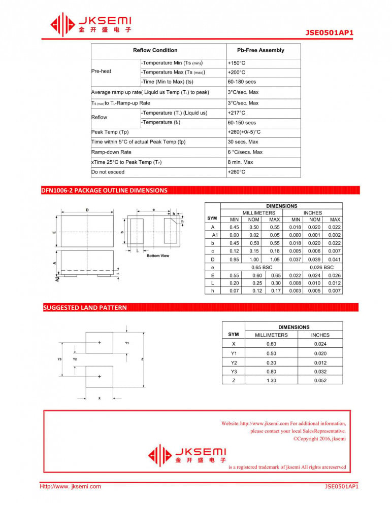 JSE0501AP1 datasheet page 4