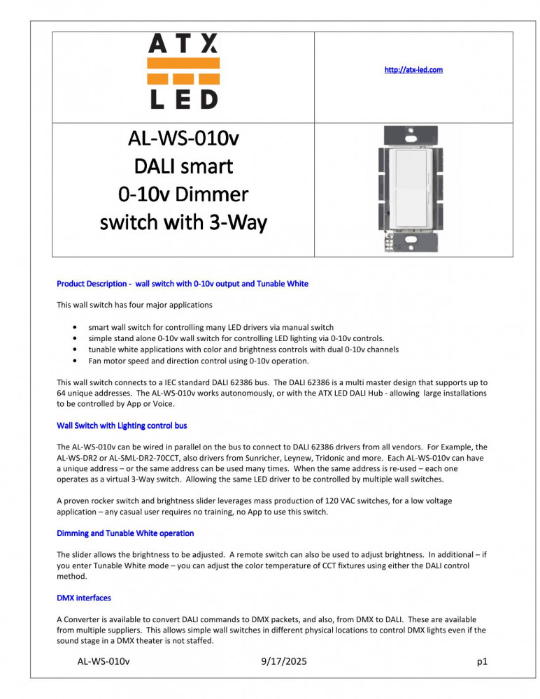 AL-WS-010V document page 1