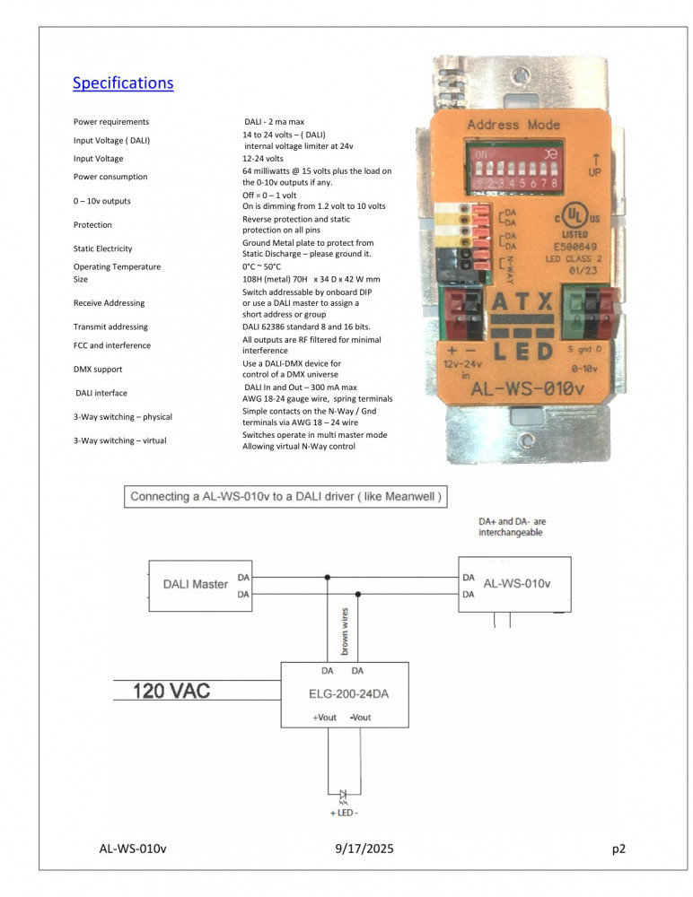 AL-WS-010V document page 2