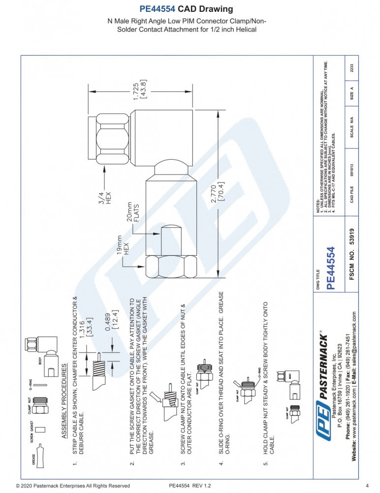 PE44554 datasheet page 4