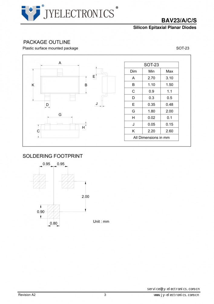 BAV23SX datasheet page 3