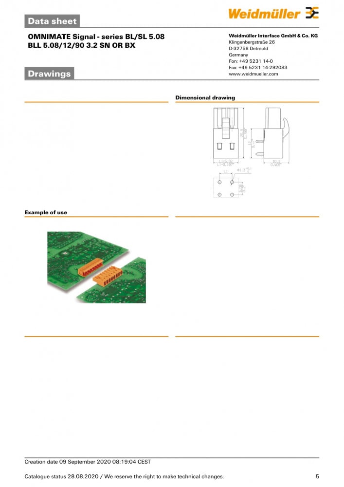 WEIDMULLER 1623040000 technical document page 5