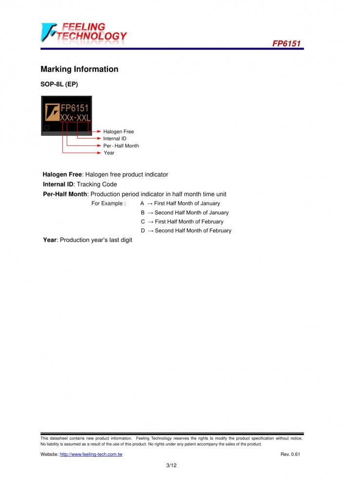 FP6151XR-G1 datasheet page 3