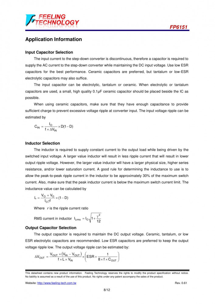 FP6151XR-G1 datasheet page 8